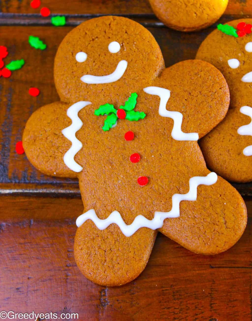 Soft Gingerbread Man Cookies Ginger Molasses Cookies Greedy Eats