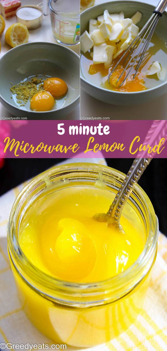 Microwave Lemon Curd - Greedy Eats