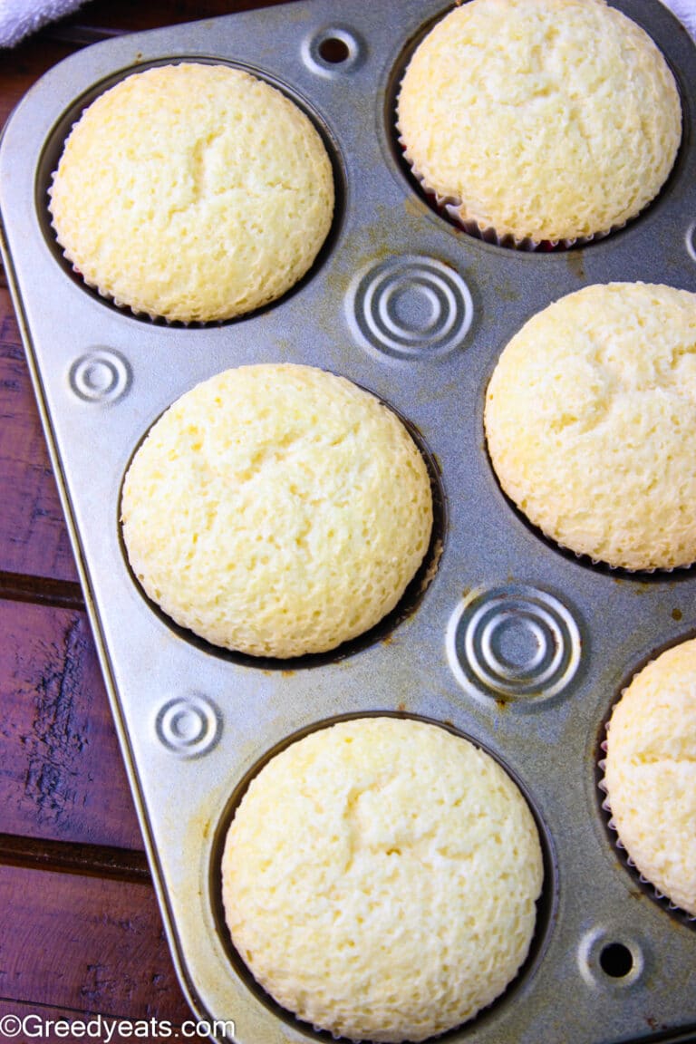 Angel Food Cake Cupcakes - Greedy Eats
