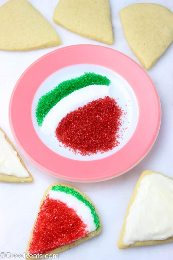 Watermelon Cookies - Greedy Eats