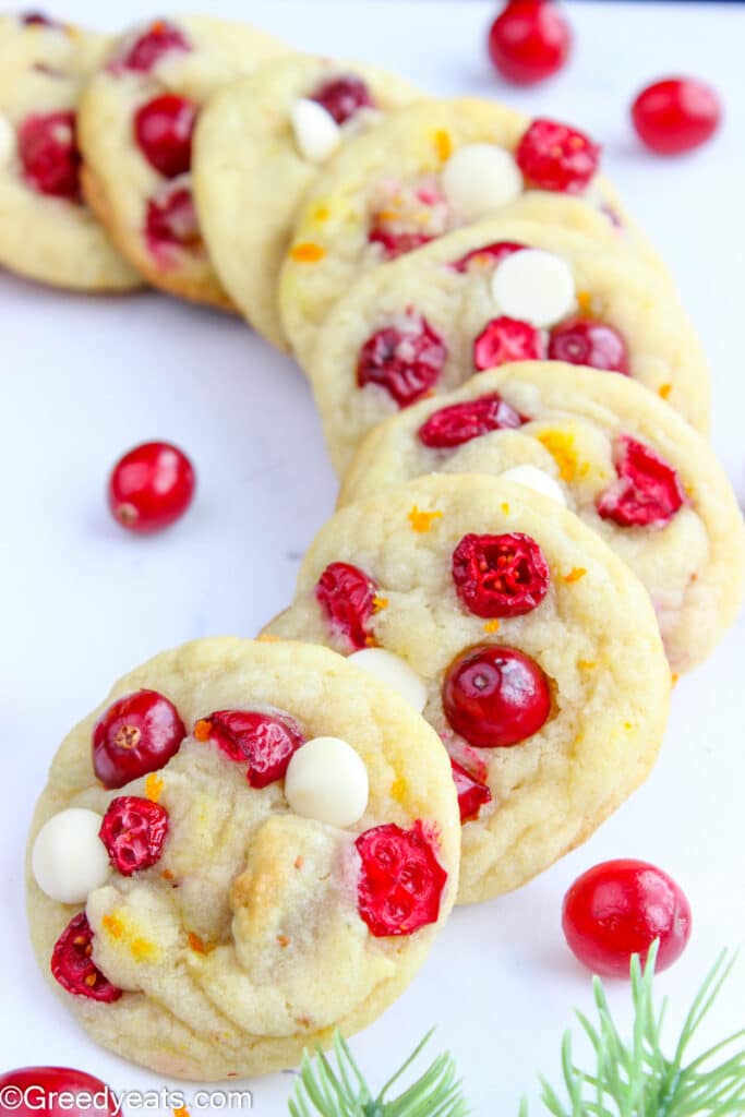 Cranberry Orange Cookies - Greedy Eats