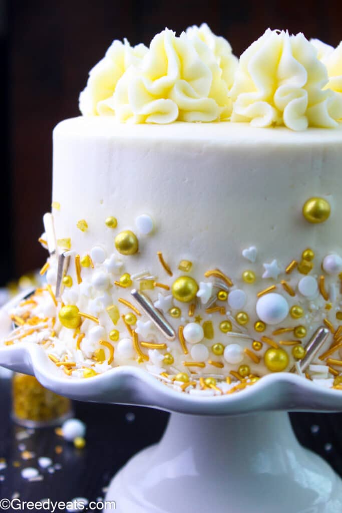 Simple Vanilla Cake Recipe - Greedy Eats