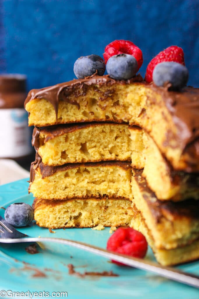 Healthy Pancake Recipe - Greedy Eats