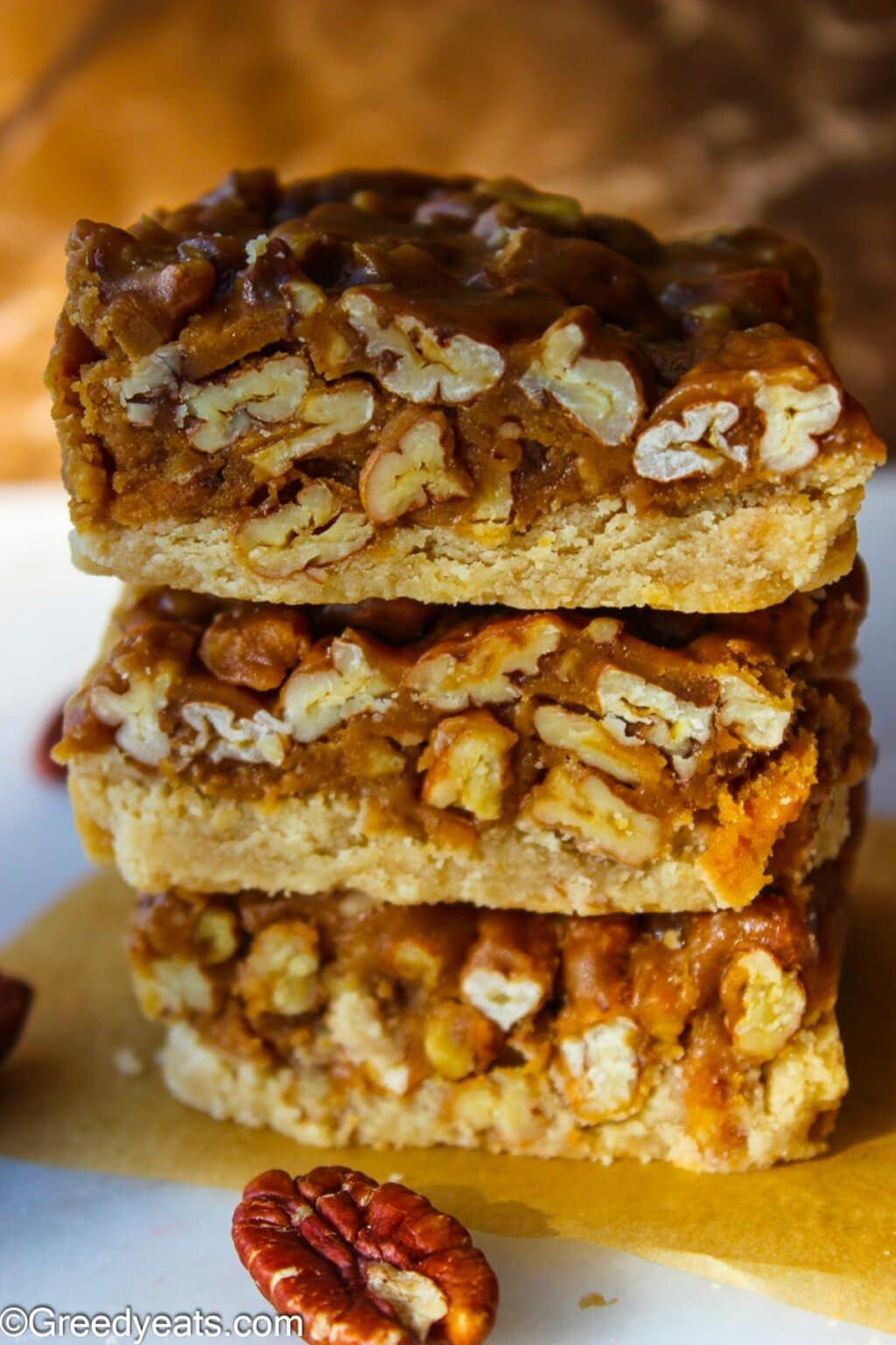 Pecan Bars - Greedy Eats