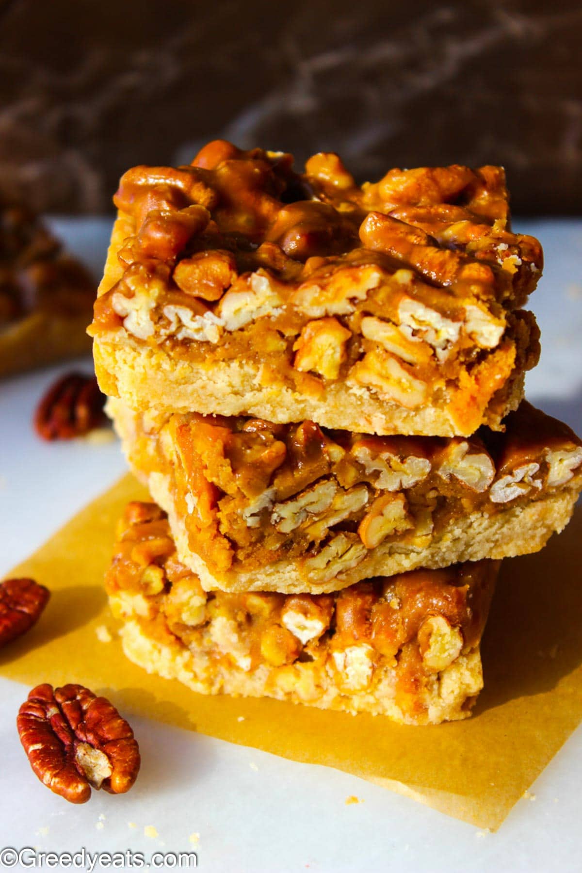 Pecan Bars - Greedy Eats