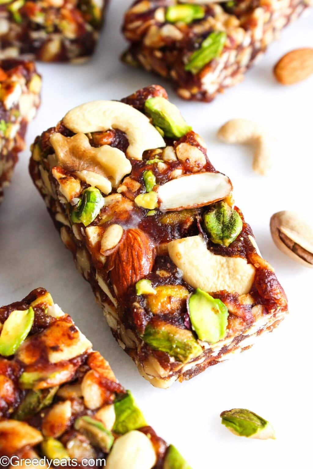 Healthy Date Bars Recipe (with video) - Greedy Eats