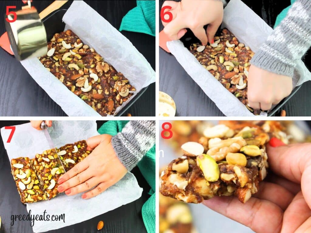 Healthy Date Bars Recipe (with video) - Greedy Eats