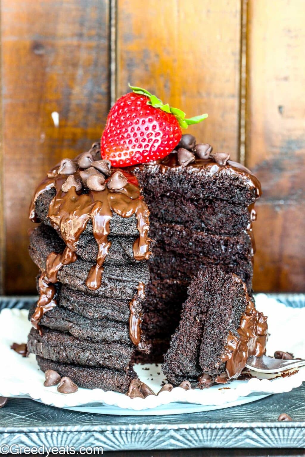 Chocolate Pancakes - Greedy Eats