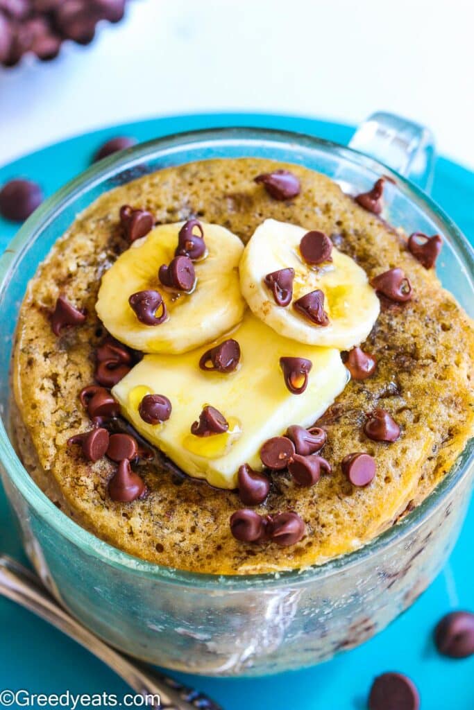 Banana Mug Cake - Greedy Eats
